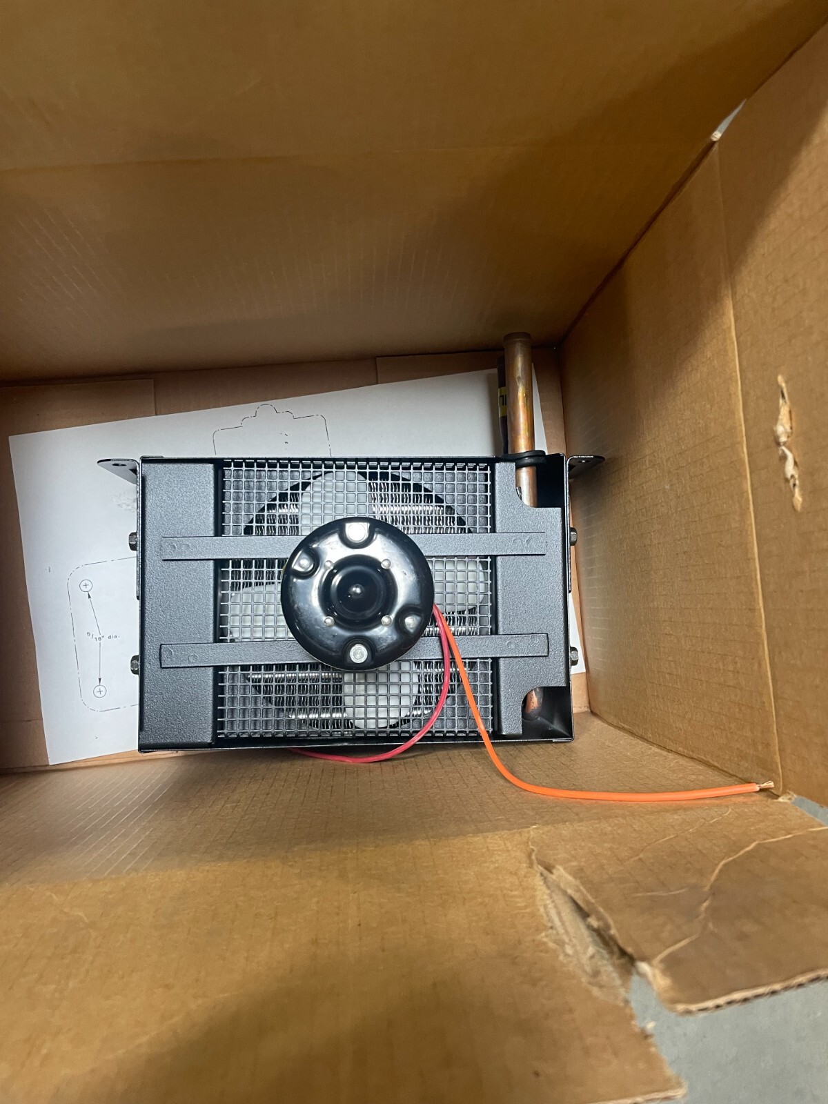 Red Dot Heater 24volt Unit Single Fan with Floor Exit Connections R-254 ...