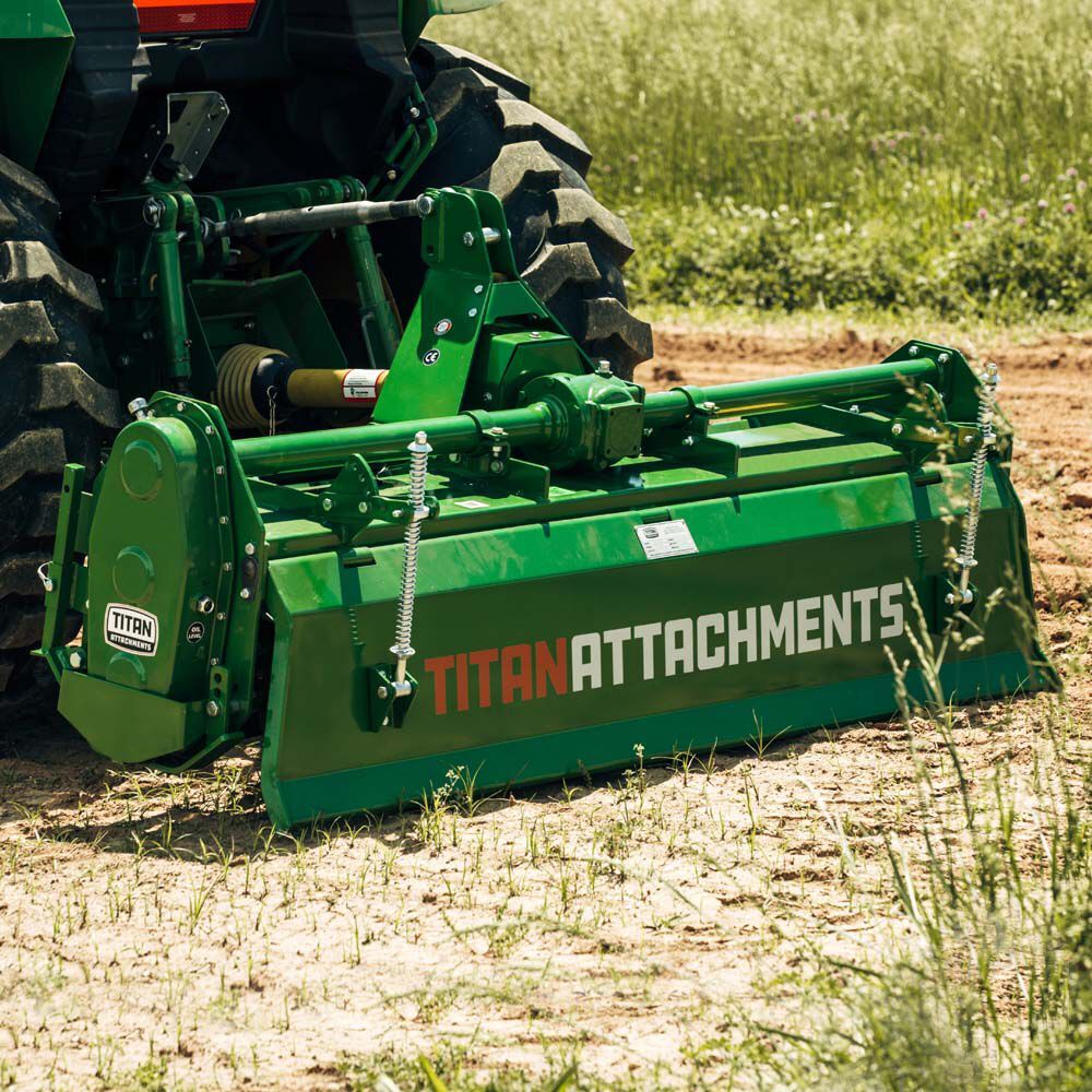 Titan Attachments 3 Point 72" Rotary Tiller Attachment Fits Cat 1 ...