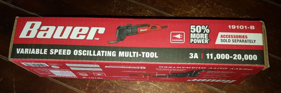 Bauer Variable Speed *Corded* Oscillating Multi-Tool - Item #19101-B | eBay