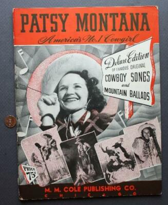 Country-Hillbilly Music Star Patsy Montana signed program Cowboy ...