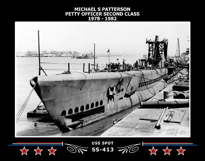 Navy Emporium USS Spot SS-413 Canvas Photo Print 240SS413 | eBay