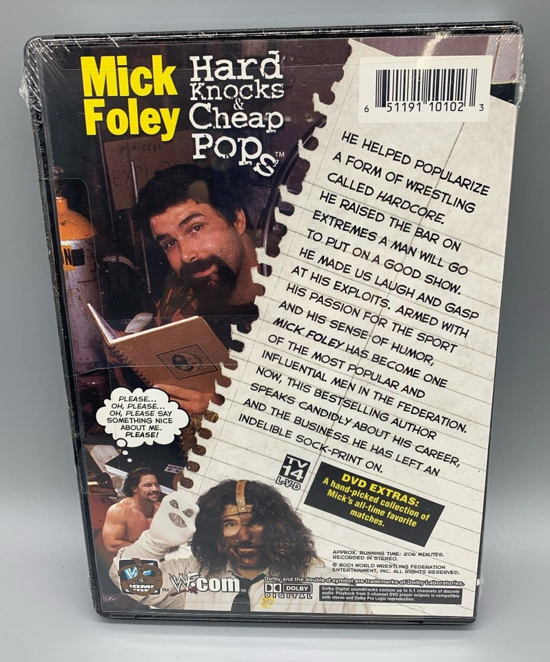 Mick Foley Hard Knocks Cheap Pops WWF Brand New Sealed Wrestling DVD | eBay