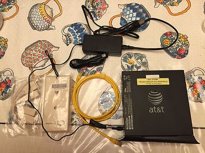 AT&T U-Verse 4-Port 10-Mgbit Wireless N Router Modem including DSL ...