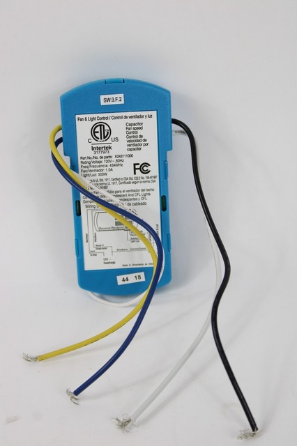 Hunter Intertek Ceiling Fan Remote Control and Receiver K243111000 for ...