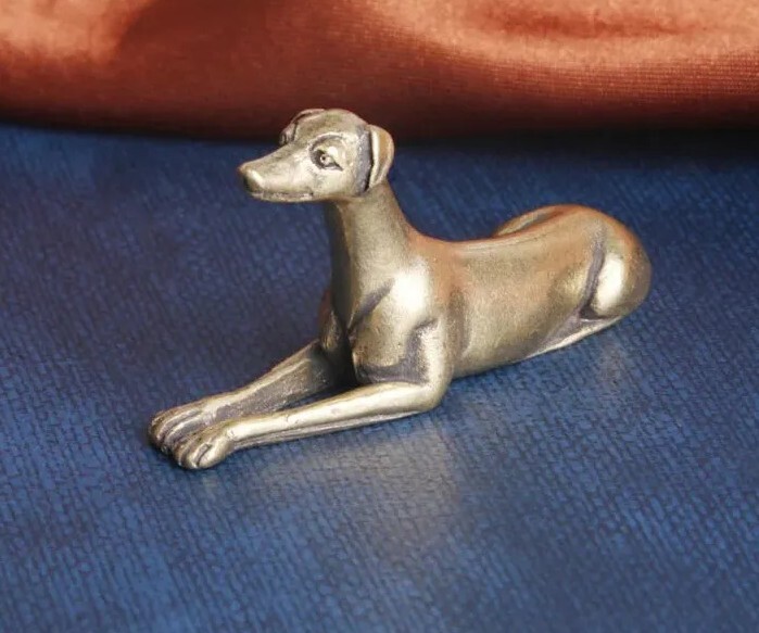Brass Greyhound Dog Animal Figurine Small Statue Table Home Decoration ...