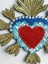 Sacred Heart Milagro Metallic Handmade Embroidered Patch | eBay