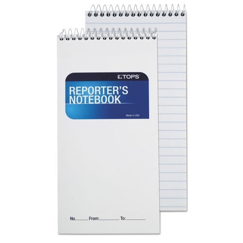 TOPS 8030 Reporter Notebook Legal/wide 4 X 8 White 70 Sheets Dozen ...