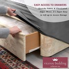 Luxury FAUX SUEDE Divan Bed Base WRAP Frame Cover Valance Elasticated ...