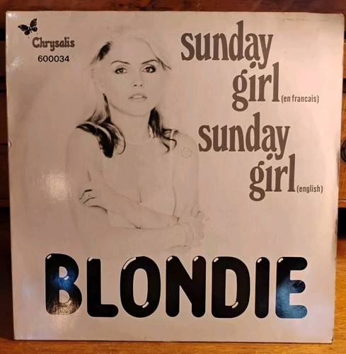 Blondie Sunday Girl 12” Single Holland Pressing - English & French ...