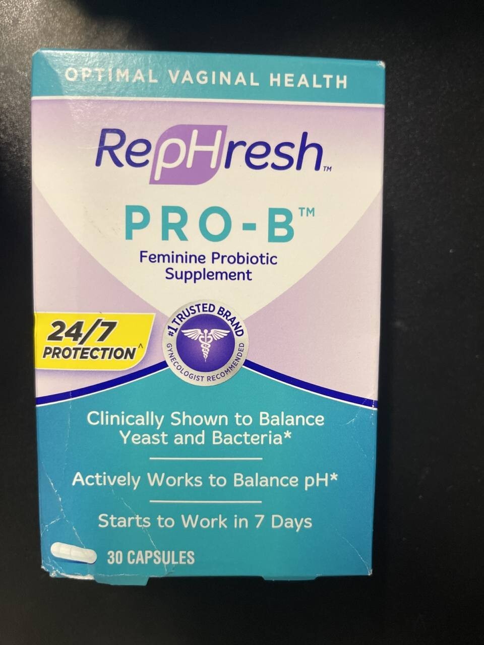 Rephresh Pro B Probiotic Feminine Supplement,30 Capsules, Exp 05/2025 ...