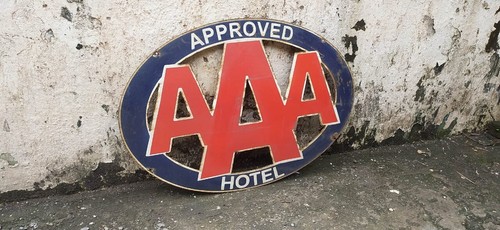 Porcelain Approved AAA Hotel 36x25 Inches Enamel sign board | eBay