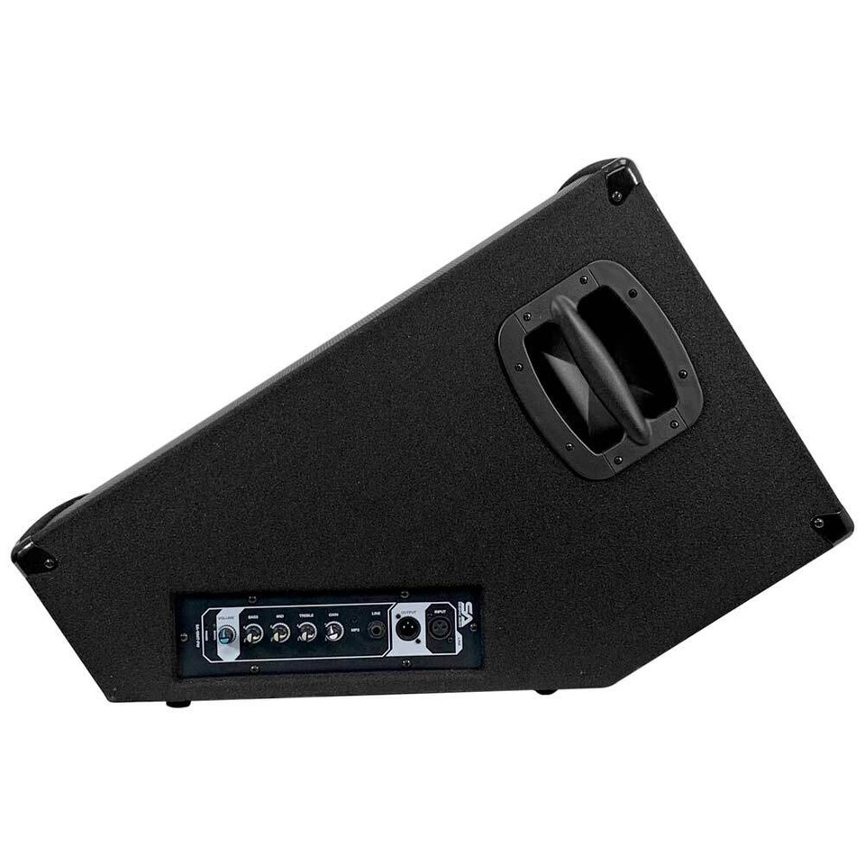 Powered 2-Way 15" Floor / Stage Monitor Wedge Style with Titanium Horn ...