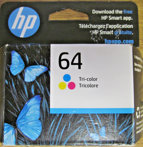 NEW FACTORY SEALED HP 64 TRI COLOR INK CARTRIDGE EXP DEC 2026 FREE ...