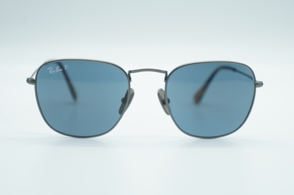 NEW RAY BAN RB 8157 FRANK 9208T0 TITANIUM GUNMETAL POL SUNGLASSES FRAME ...