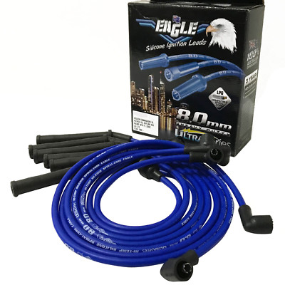 EAGLE 8mm 6cyl Ignition Lead Kit Fits Holden Nissan RB30 6 cyl. R31 VL ...