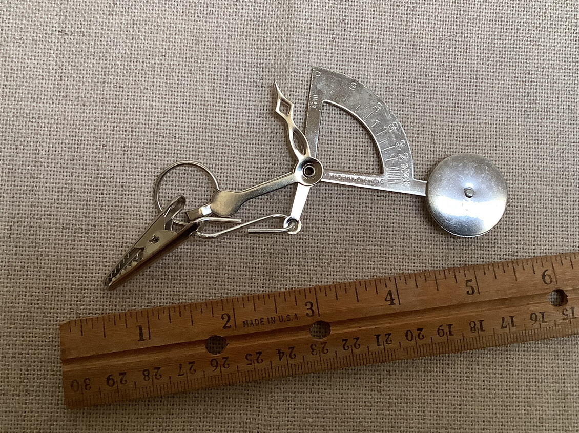 Vintage Pocket Postal Letter Hand Held Scale Postage Pouch Made in Hong ...