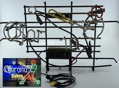 Corona Extra Baseball Player Neon Sign 17"x14" Light Lamp Beer Bar ...