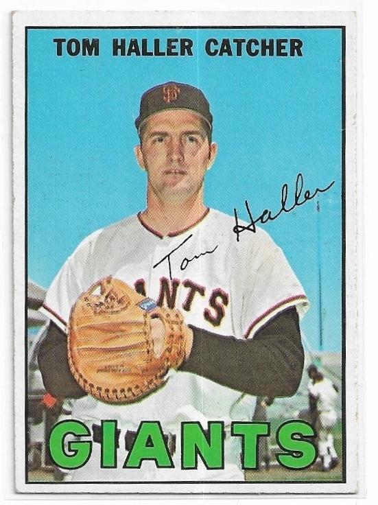TOM HALLER 1967 Topps Baseball card #65 San Francisco Giants EX+ | eBay