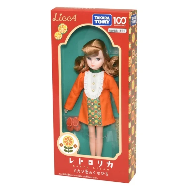 Licca doll Retro Licca Orange Lip TAKARA TOMY 100th Anniversary Japan ...