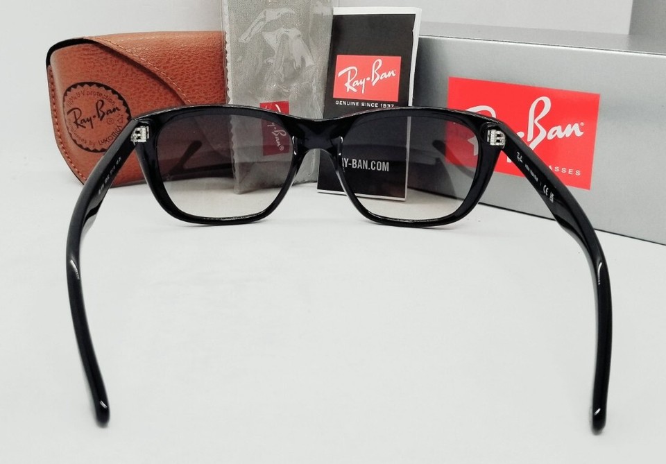 RAY BAN black/crystal grey gradient RB4154 601/32 57 sunglasses NEW IN ...