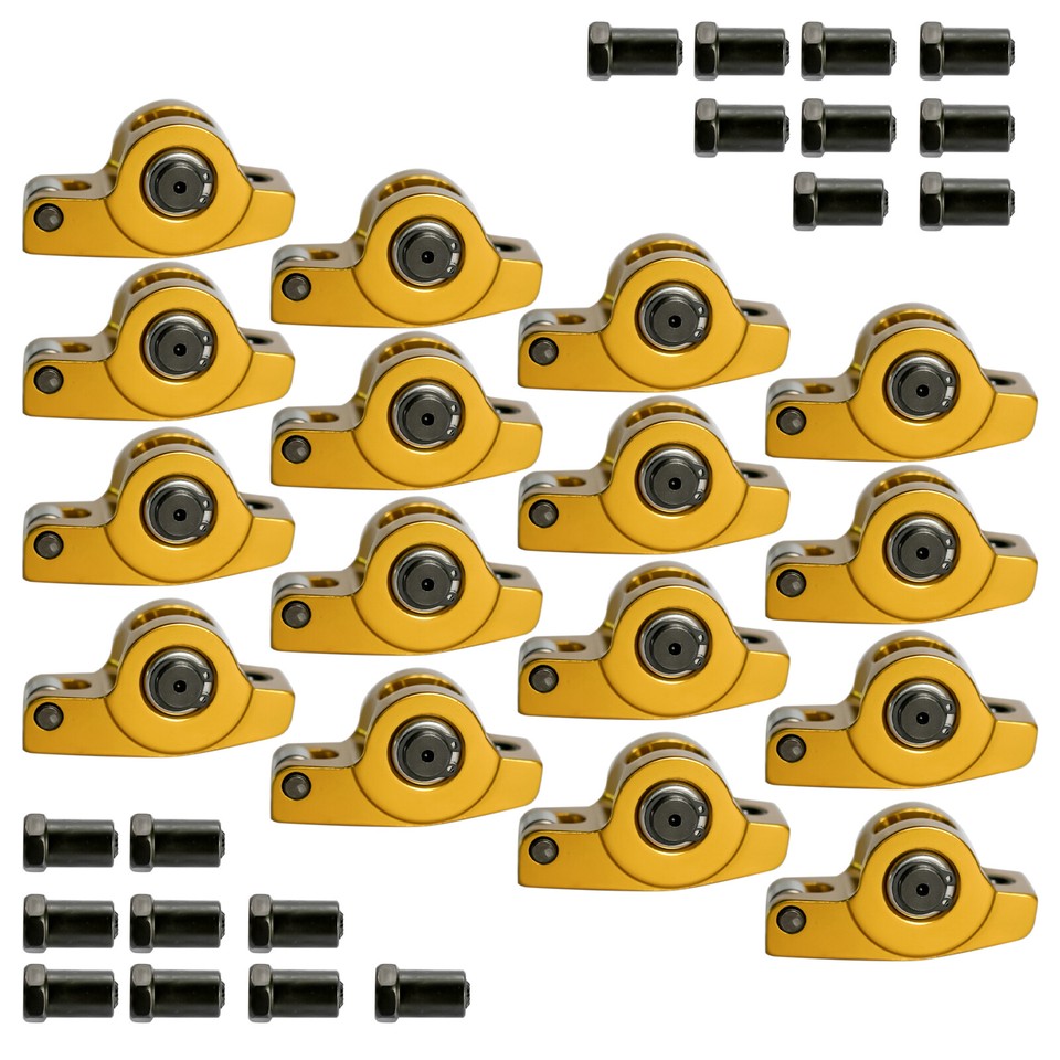 Aluminum Full Roller Rockers Arms 1.6 Ratio 3/8" Stud for Chevy SBC 267 ...