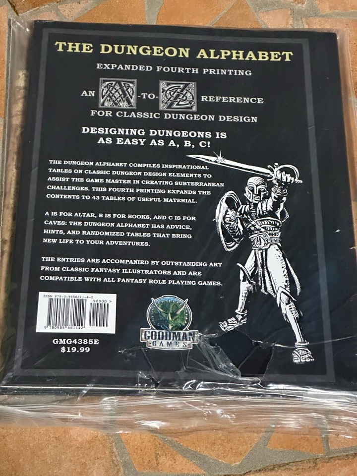 the dungeon alphabet goodman games- expanded four printing mint/new | eBay