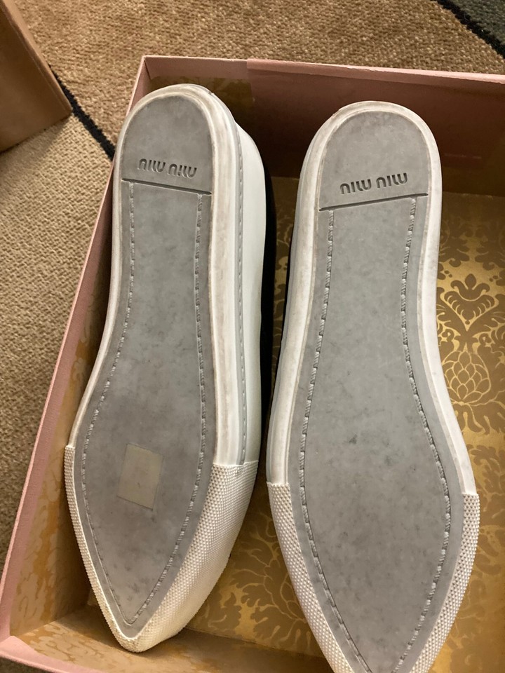 MUI MUI PLATFORM CAP TOE SKATE SHOES 10.5 | eBay