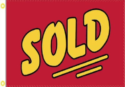 Sold Flag 3x5ft Sold Banner Sign Just Sold! Real Estate Flag Realtor ...