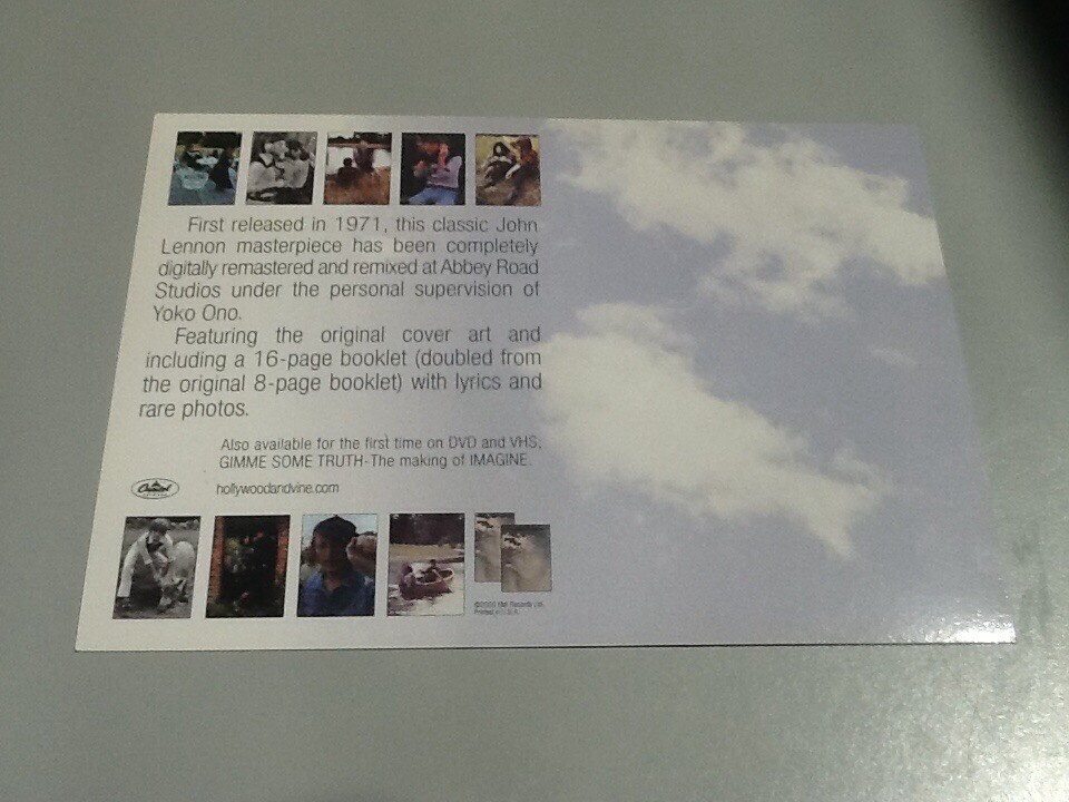 John Lennon -"Imagine different" - promotional Postcard The Beatles | eBay