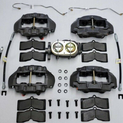 1967-76 CORVETTE BRAKE KIT W/POWER BRAKE MC/SS SLEEVED CALIPERS W/O ...