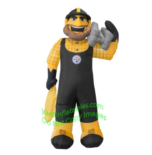 7' Air Blown LED Inflatable NFL Pittsburgh Steelers Steely McBeam ...