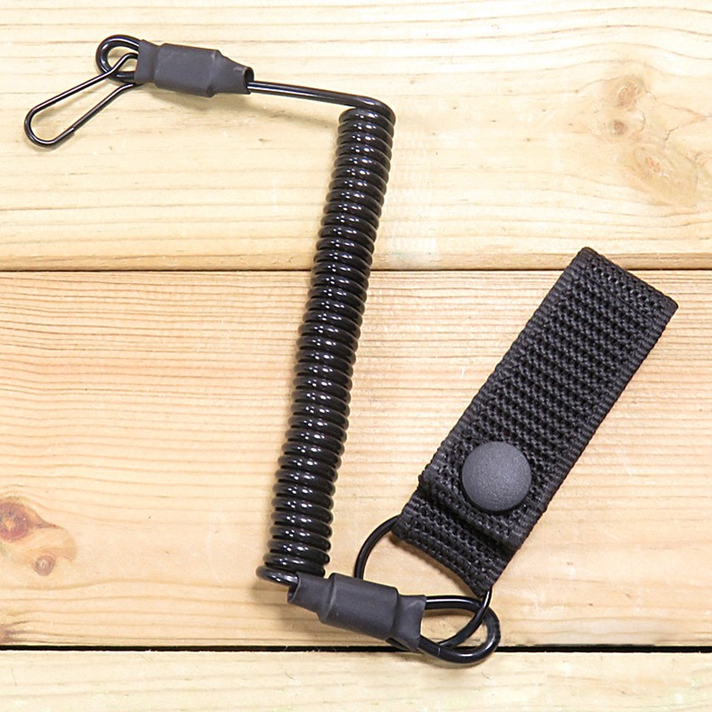 Anti-lost Elastic Lanyard Rope Military Spring Safety Strap Tactical ...