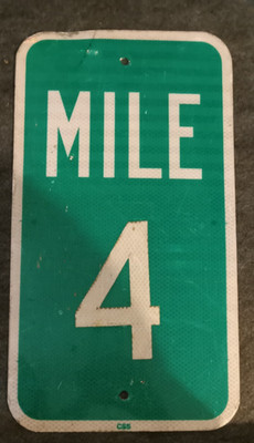 Mile 4 Marker Green Highway Freeway Sign Route Aluminum 10x18 inches | eBay