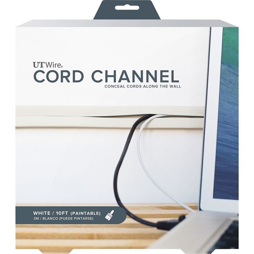 UT Wire 10 Feet Cord Channel White UTW-CC1001-WH 891449002034| eBay