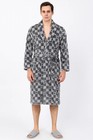 Mens EX STORE Dressing Gown Snuggly Luxury Thermal Fluffy Soft Cozy ...