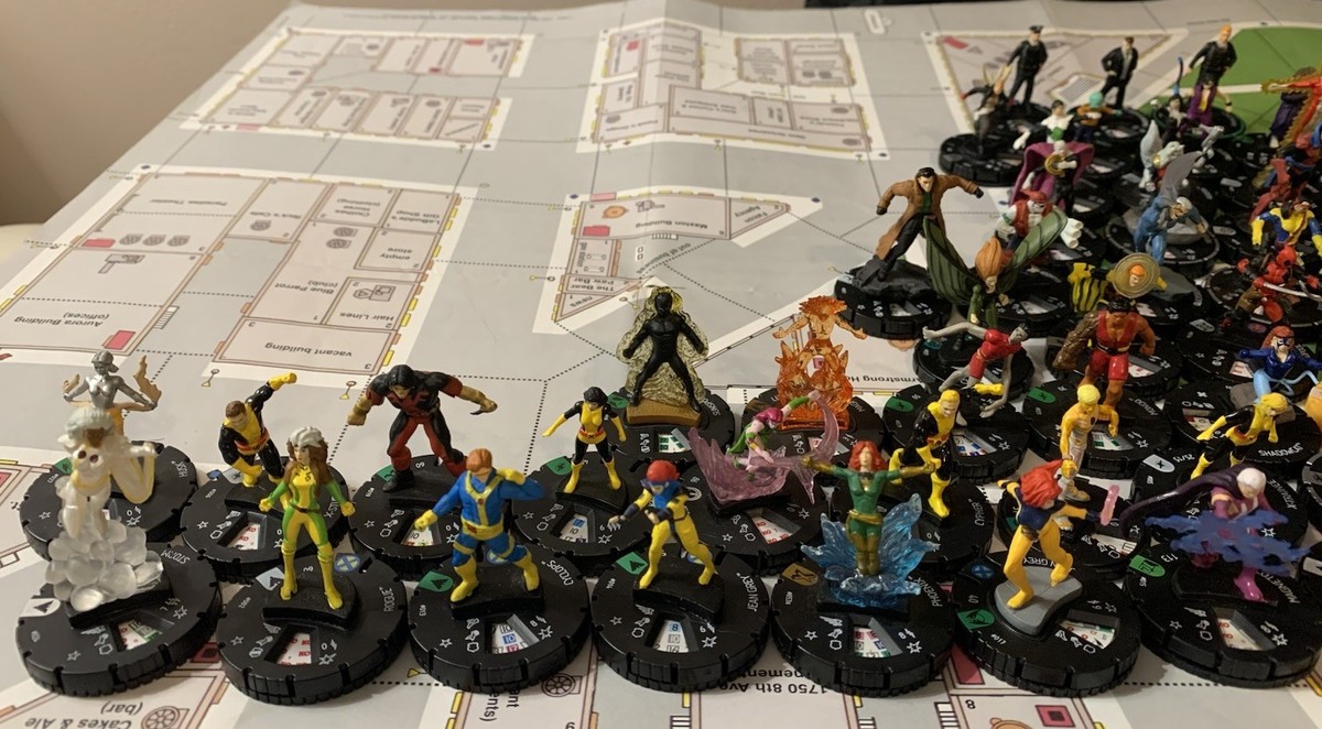 Marvel X-Men Heroes Lot 81 Total - HeroClix Miniatures (w Marvel X-Men Heroes Lot 81 Total - HeroClix Miniatures (w