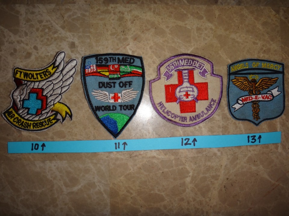 16 US Army MEDICAL HELICOPTER AMBULANCE DUST OFF Patches @ $10/each | eBay