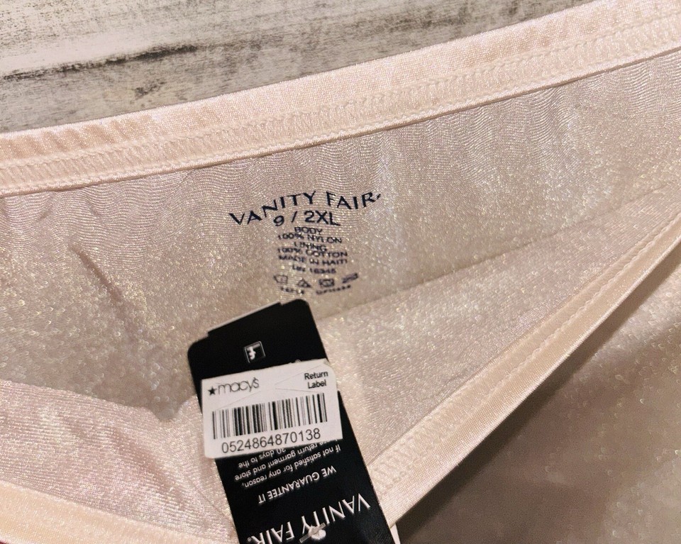 Vanity Fair Perfectly Yours Ravissant Tailored Brief 15712 9 2XL Fawn ...