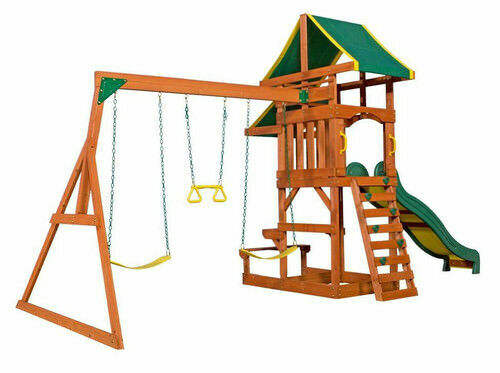 Backyard Discovery 65491 Tucson Wooden Swing Set for sale online | eBay