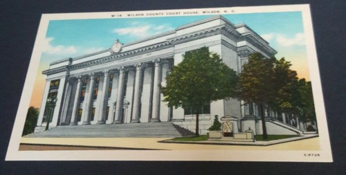 1930s unused vintage linen postcard Wilson County Courthouse North ...