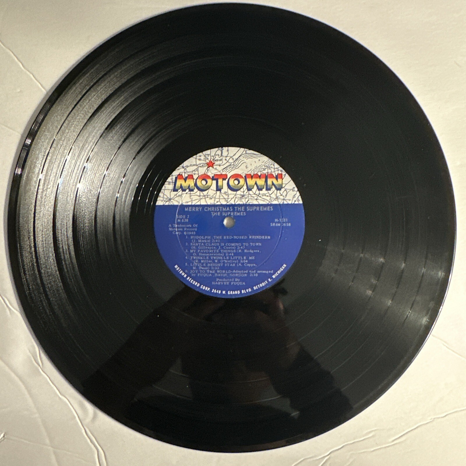 The Supremes - Merry Christmas LP Motown M 638 1965 Mono Pressing Santa ...