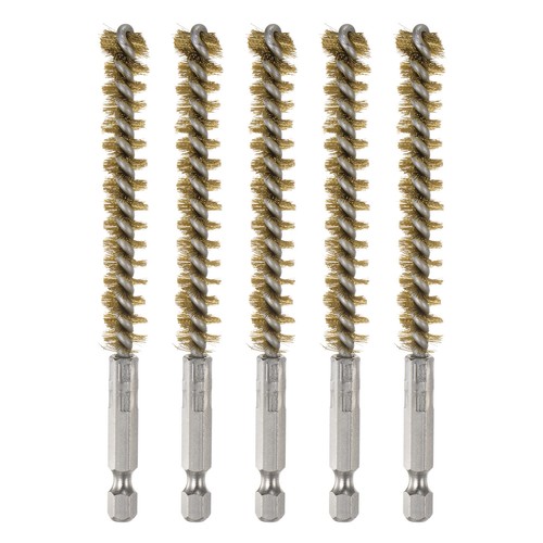 5Pcs Bore Brush Brass 10mm Dia Cleaning Bronze Wire Tube Pipe Cleaner ...