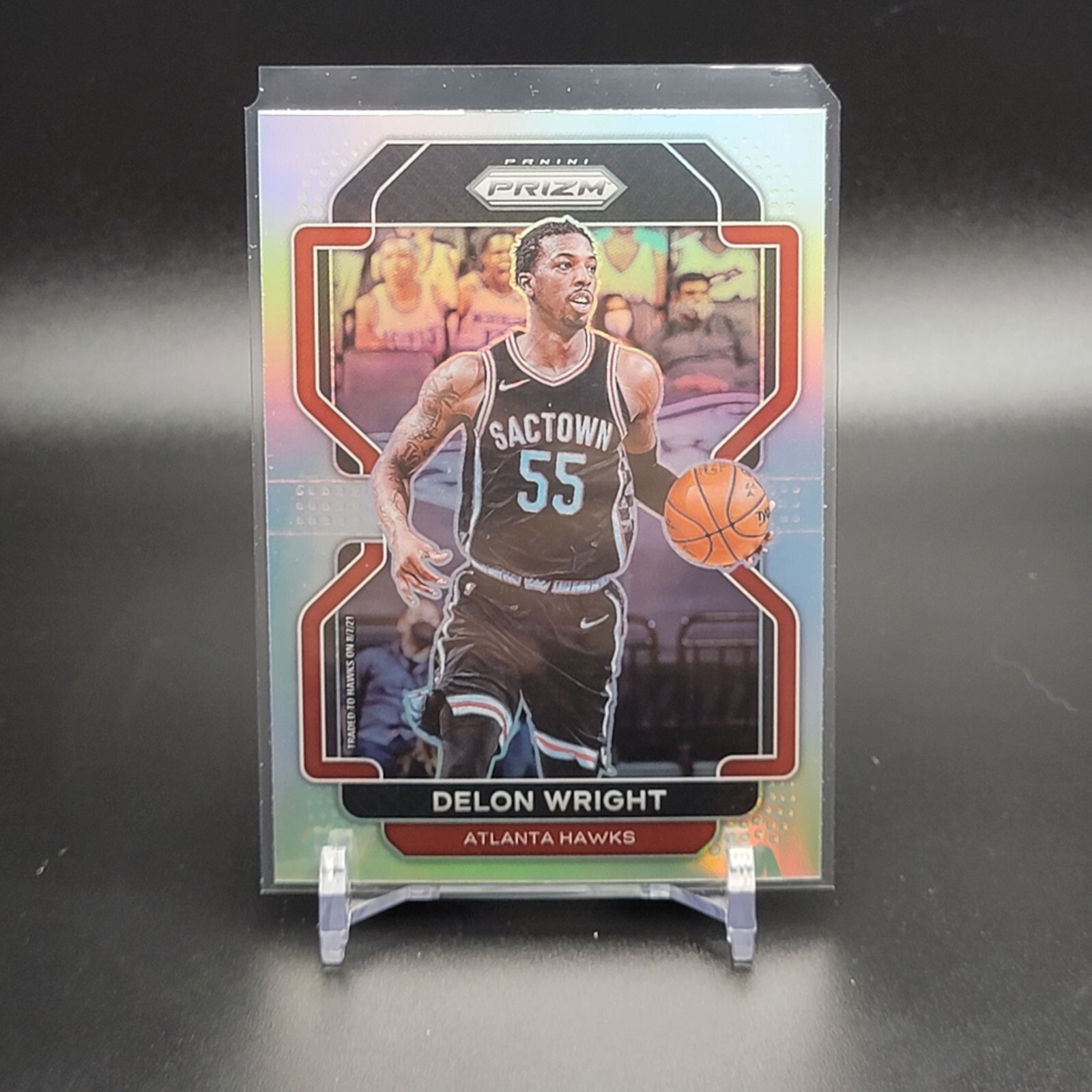 2021-22 Prizm NBA Basketball DELON WRIGHT #57 SILVER HOLO PRIZM SP ...