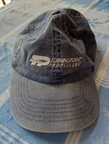 Turning Point Propellers Strapback Ball Cap Hat Blue Embroidered Cotton ...