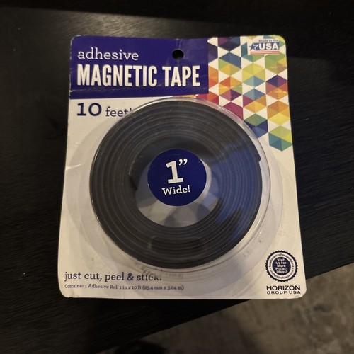 Magnetic Strip Tape Flexible Roll Adhesive Backed Magnet Strong Sticky ...