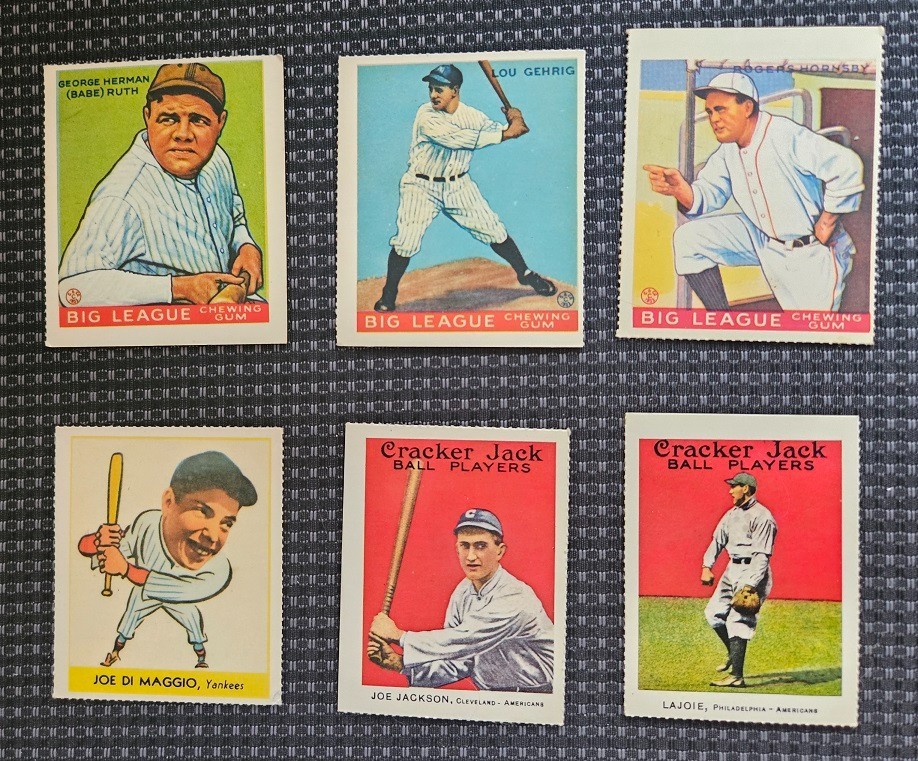 Hygrade & Dover Reprints EX Lot Of 112 Honus Wagner, Babe Ruth, Gehrig ...
