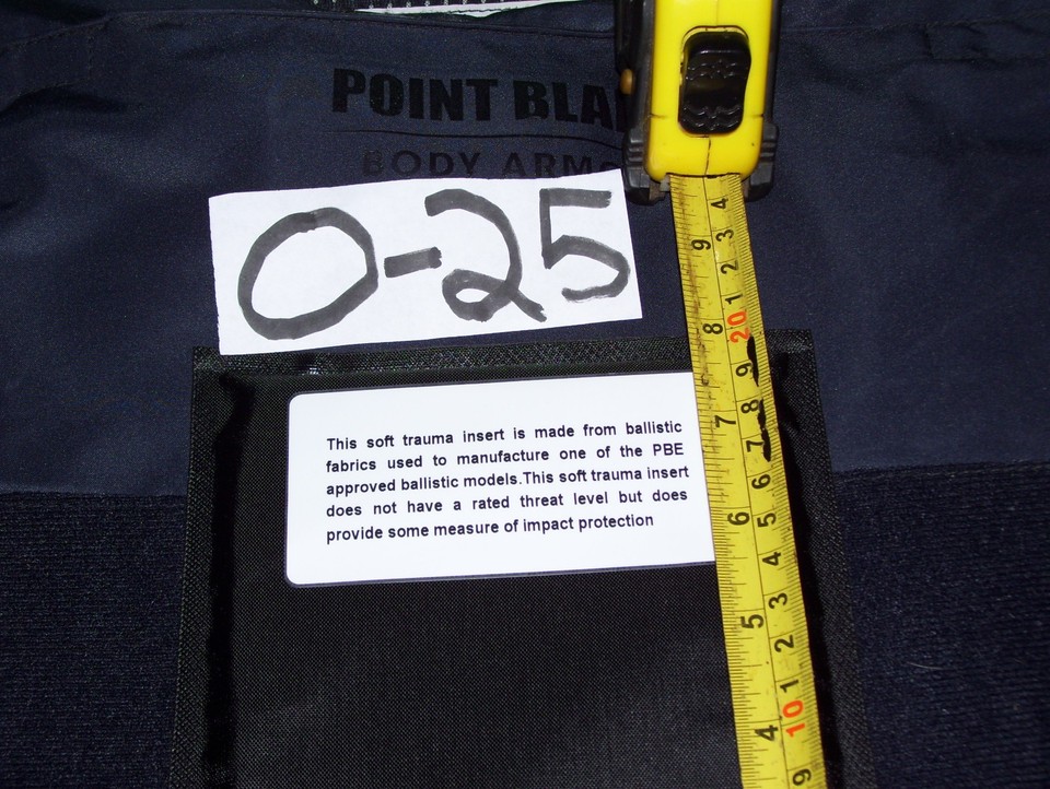 PACA Body Armor Bullet Proof Vest Level II 6XL-70R-NOS-2018+5X8 Plate O ...