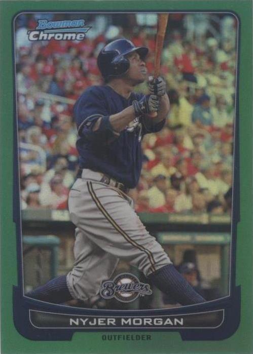 2012 Bowman Chrome - Nyjer Morgan #50 Green Refractor for sale online ...