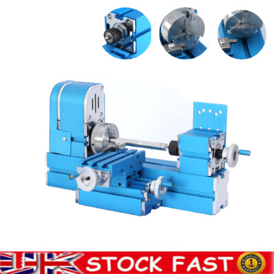New 220V Mini Metal Lathe DIY Miniature Lathe Wood Model Machiner ...