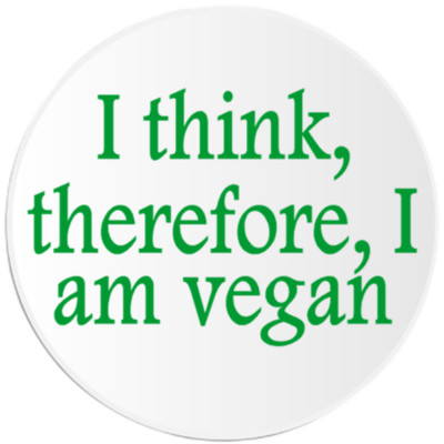 I Think Therefore I Am Vegan - 3 Pack Circle Stickers 3 Inch | eBay